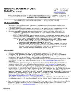 Fillable Online Nursing License Apply Online - Pa Department of State ...