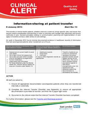 Fillable Online Information-sharing at patient transfer Fax Email Print ...