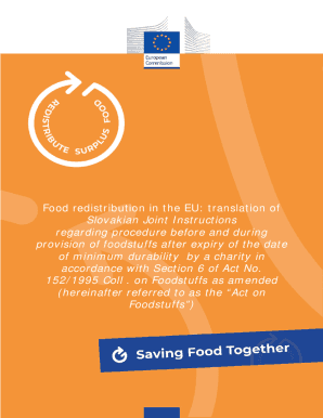 Fillable Online Redistribution of surplus food: Examples of practices in the ... Fax Email Print ...