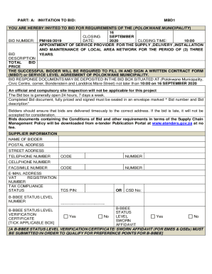 Fillable Online APPOINTMENT OF SERVICE PROVIDER FOR THE SUPPLY ...