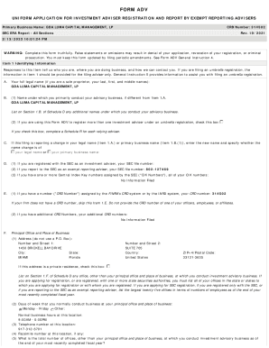 Fillable Online GDA LUMA CAPITAL MANAGEMENT, LP Fax Email Print - pdfFiller