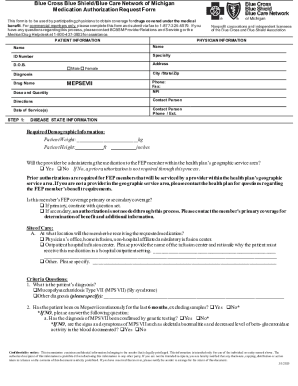 Fillable Online Mepsevii FEP MARF - e-Referral - BCBSM Fax Email Print ...