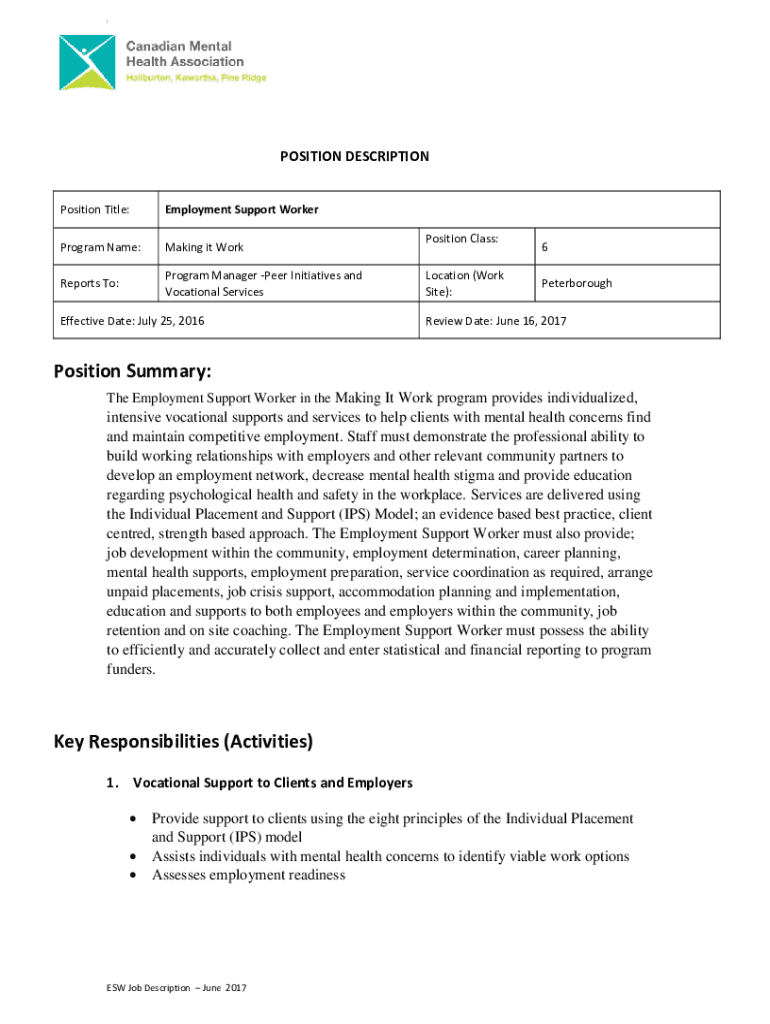 Fillable Online Program Manager Job Description TemplateLinkedIn Talent ...