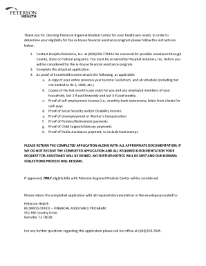 Fillable Online Financial screening formUniversity Health Fax Email ...