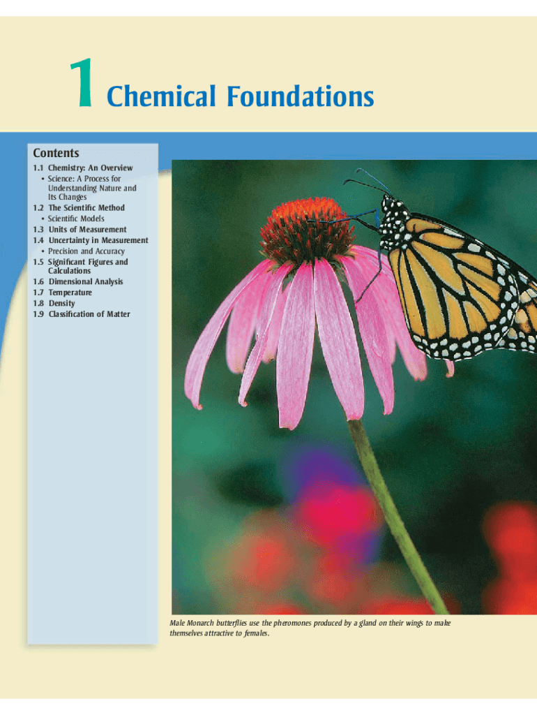 Fillable Online Chapter 1 Chemical Foundations. Chapter 1 Table of ... Fax Email Print - pdfFiller