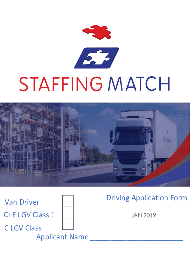 Fillable Online Finding HGV Class 1 Employment as a new ... - Driving ...