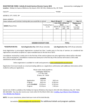 Fillable Online Activity Registration Form Template - Formsite Fax ...