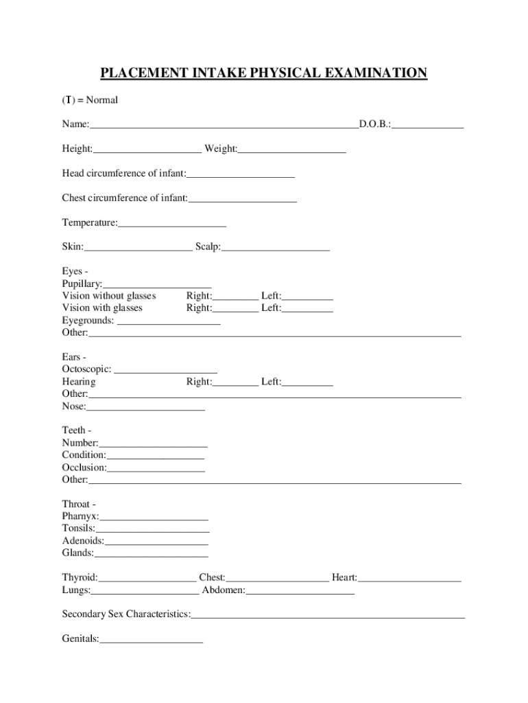 Fillable Online The Normal Neonate: Assessment of Early Physical ...