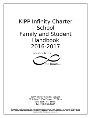 Application: KIPP Infinity Charter School Doc Template | pdfFiller