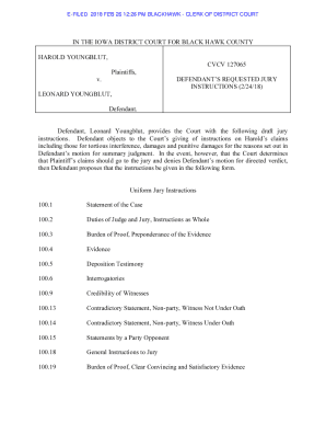 Fillable Online 205 209 45 Proposed Jury Instructions and Verdict Form ...