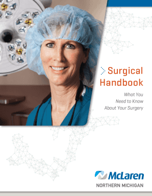 Fillable Online Surgical Handbook - McLaren Health Care Fax Email Print ...