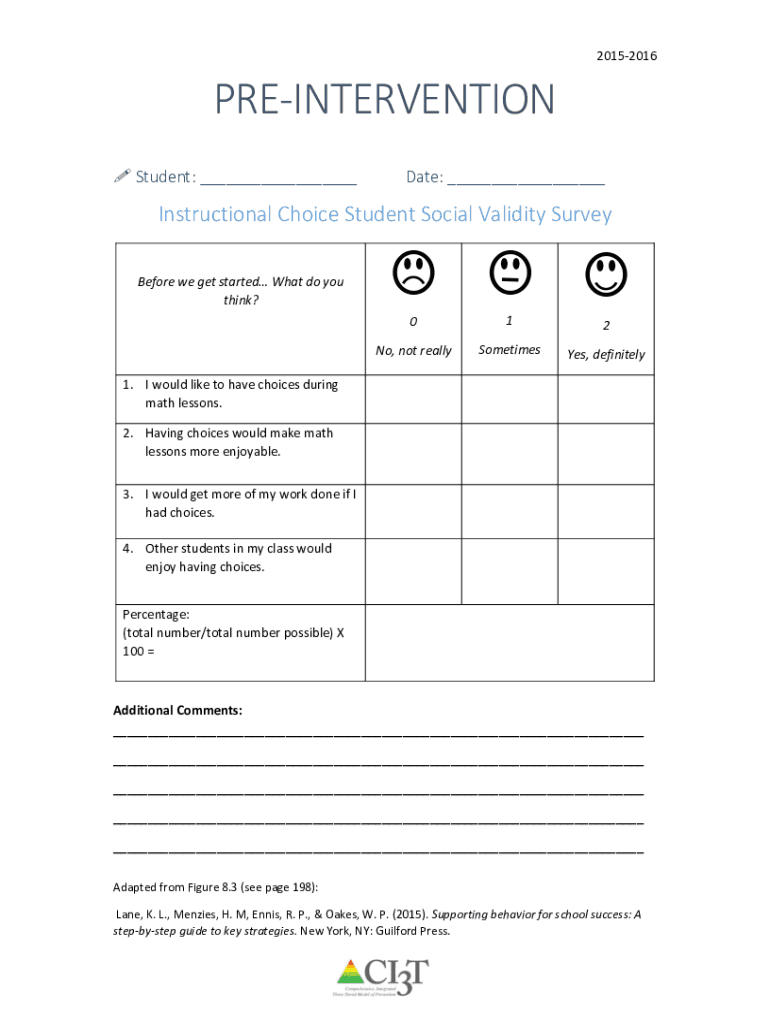 Fillable Online Evaluating the Effects and Social Validity of Detect ...