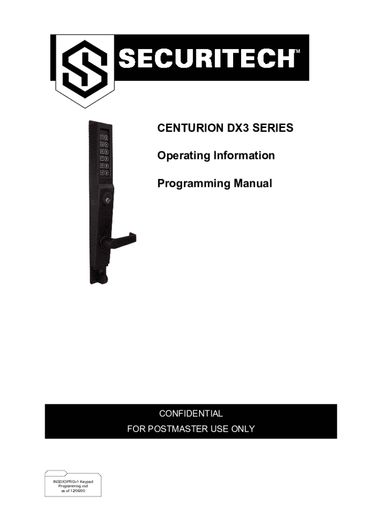 Fillable Online Visio-INSDX3PRGv1 Keypad Programming.vsd Fax Email ...