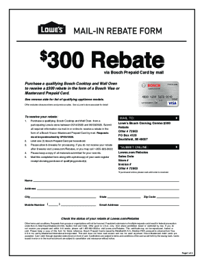 Fillable Online Up to $300 Consumer Rebate on Bosch 800 Series Wall ...