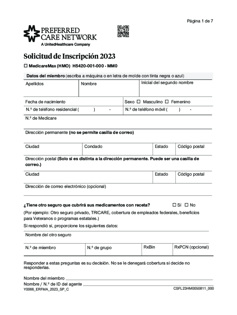 Completable En línea Formulario de solicitud de inscripcin individual ...