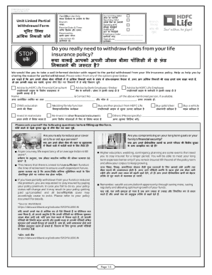 Fillable Online Partial withdrawal from life insurance policy reduces ...