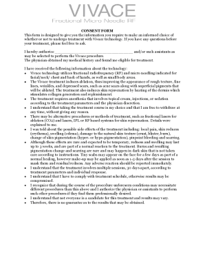 Fillable Online Clinic No. 5 MICRO-NEEDLING Informed Consent Form sEP ...