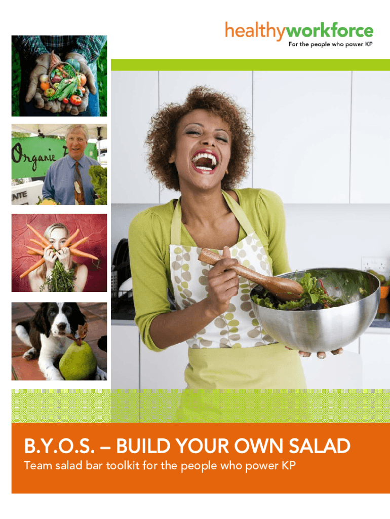 Fillable Online epf kp B.Y.O.S.BUILD YOUR OWN SALAD - Kaiser Permanente ...