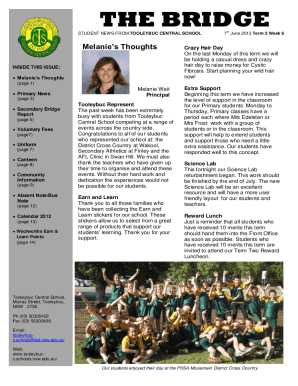 Fillable Online TOOLEYBUC CENTRAL SCHOOL Company Profile Fax Email ...