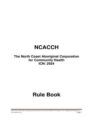 Fillable Online ncacch org The North Coast Aboriginal Corporation For ...