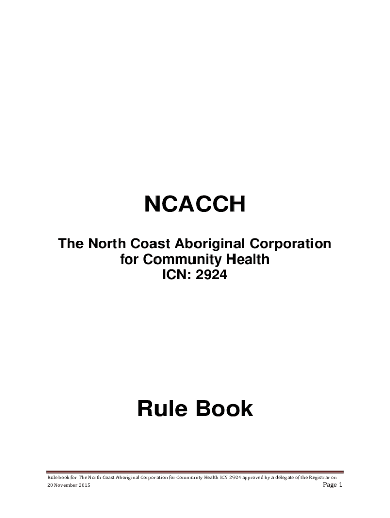 Fillable Online ncacch org The North Coast Aboriginal Corporation For ...