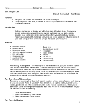 III-2 Soil sampling test Report for soil sampling test Doc Template ...