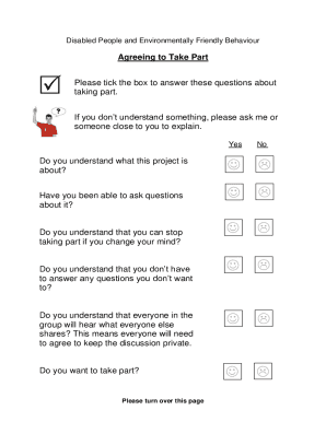 Fillable Online Easy-read participant consent form - University of ...