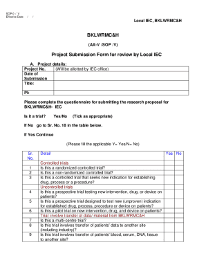 Fillable Online BKLWRMC&H Project Submission Form for review by Local ...