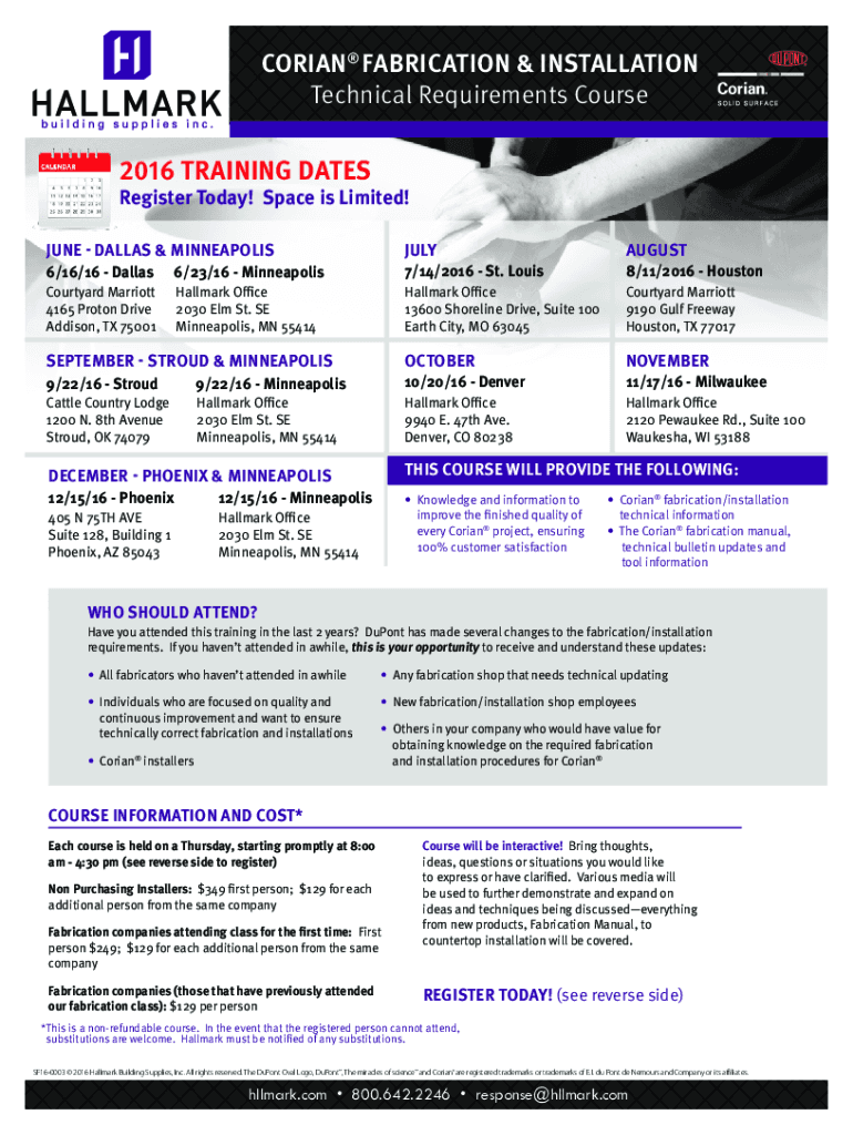 Fillable Online Tools for Fabricating Solid Surface (Corian) on a ...