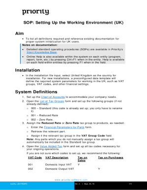 Fillable Online How to Write a Standard Operating Procedure (SOP) in 4 ...