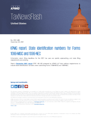 Fillable Online KPMG report: State identification numbers for Forms ...