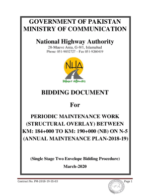 Fillable Online ANNEXURES - National Highway Authority Fax Email Print ...