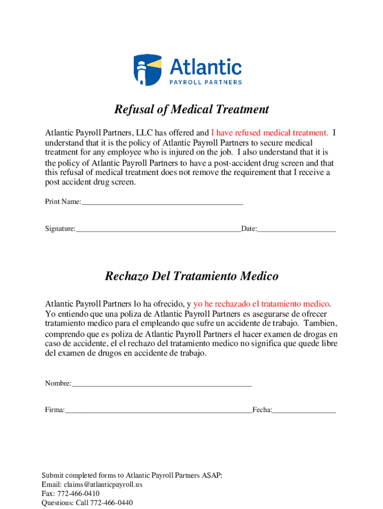 Completable En línea File a Claim - Atlantic Payroll Partners Fax Email ...