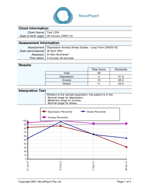 Fillable Online Depression Anxiety Stress Scales - Long Form (DASS-42 ...