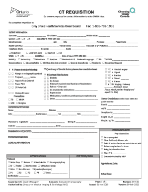 Fillable Online Referrals & Requisitions - Grey Bruce Health Services Fax Email Print - pdfFiller