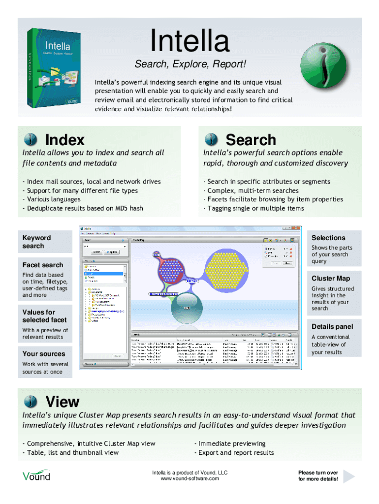 Fillable Online 1. An introduction to Intella Connect - Vound Software ...
