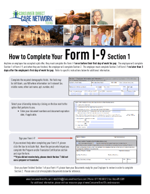 Fillable Online How to Complete your Form I-9 Section 1 Fax Email Print ...