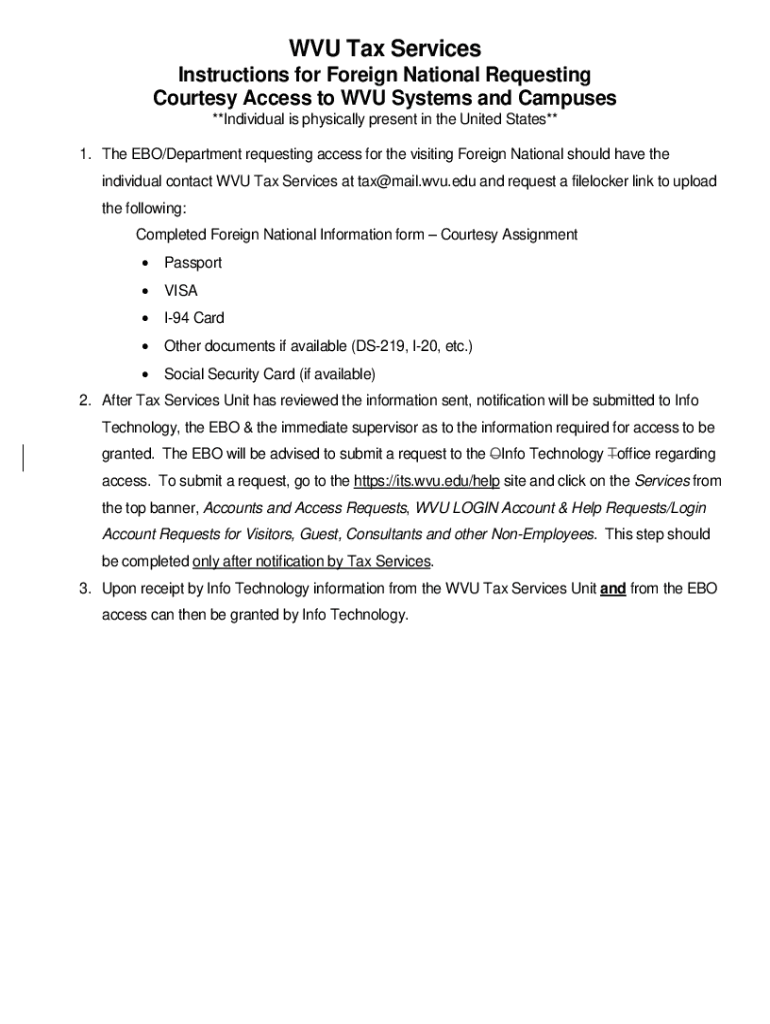 Fillable Online taxservices wvu Courtesy Faculty NRA Tax Form - WVU ...