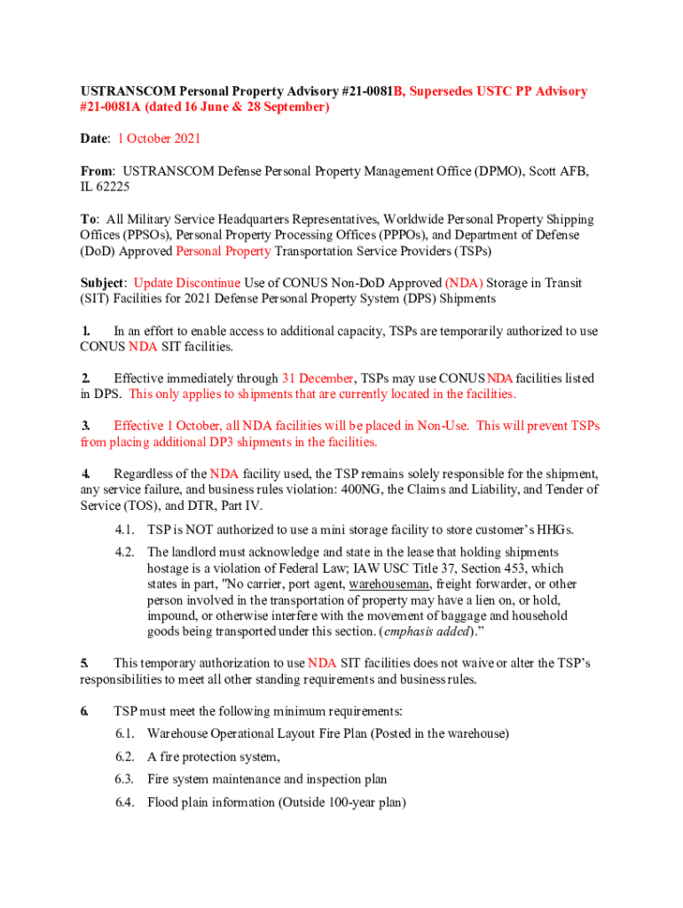 Fillable Online New Moving Your Personal Property Military OneSource ...