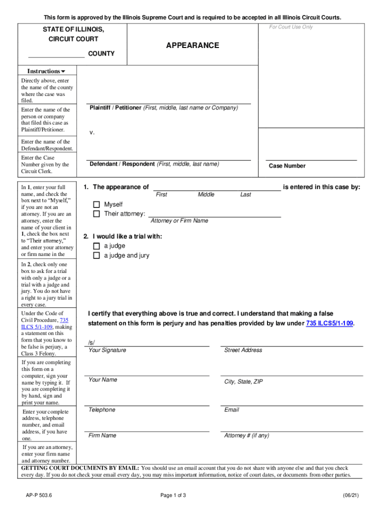 Fillable Online Illinois Standardized Forms - Approved - Getting ...
