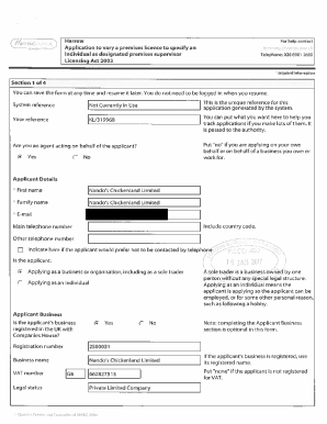 Fillable Online Designated Premises Supervisor - Tower Hamlets Fax ...