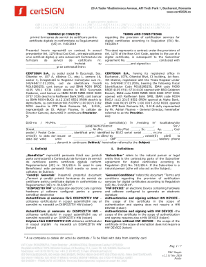 Fillable Online Disclosure ROOT CA G2 - certSign.ro Fax Email Print ...