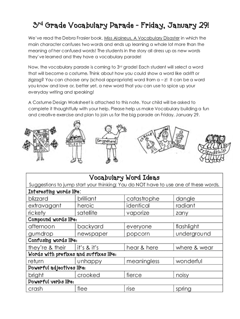 Fillable Online Debra Frasier reads Miss Alaineus: A Vocabulary ...