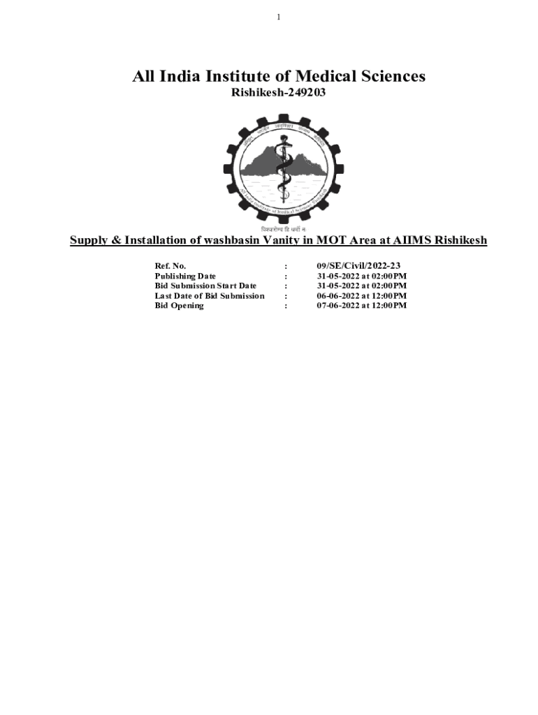 Fillable Online aiimsrishikesh edu AIIMS Rishikesh All India Institute of Medical Sciences ...