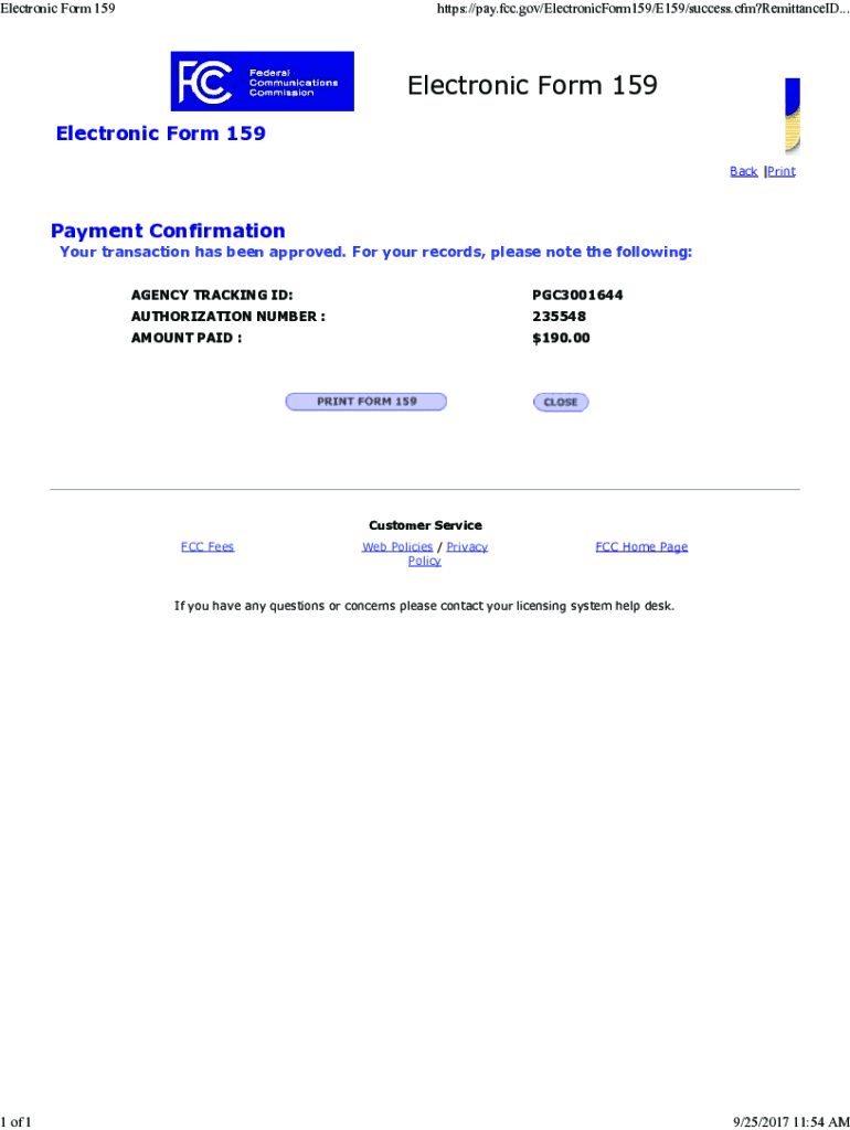 Fillable Online enterpriseefiling fcc FCC Remittance Advice Form 159 ...