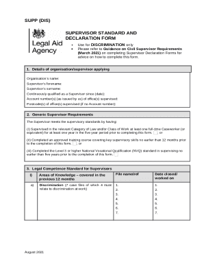 supp (cri) supervisor standard and declaration - DG Legal Doc Template ...
