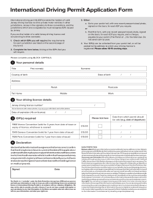 Fillable Online International driving permits (IDPs) enable the holders ...