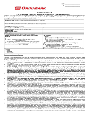 Fillable Online PhP %Long-Term Negotiable Certificates of Time Deposit ...