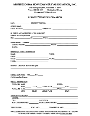 Fillable Online Architectural Review Application - Montego Bay HOA Fax ...