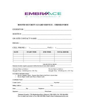 Fillable Online BOOTH ORDER FORM - IME South Fax Email Print - pdfFiller